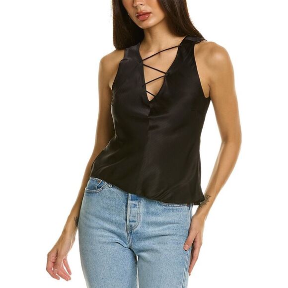 Frame Denim | Tops | Frame Denim Lace Front Tank | Poshmark